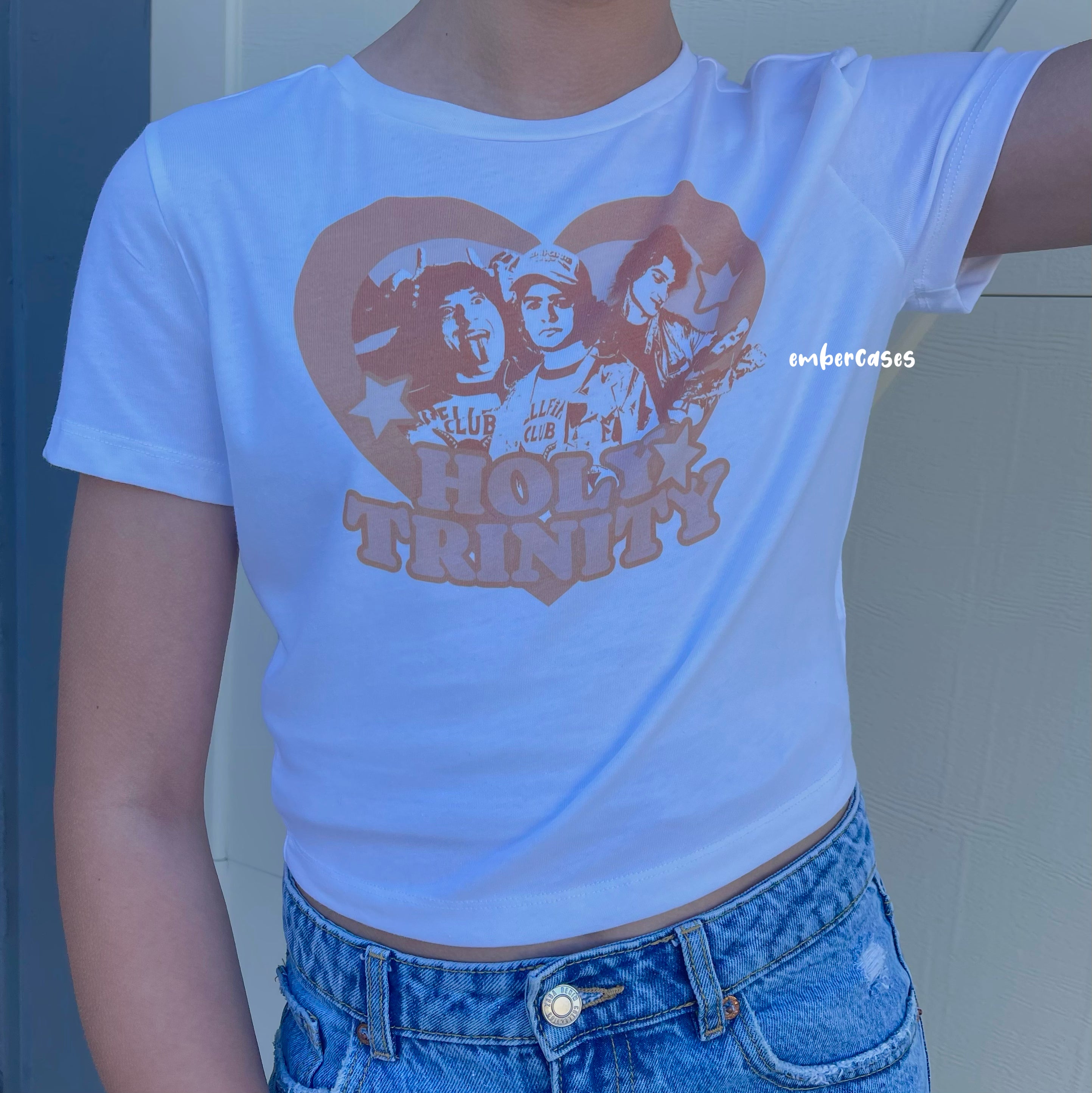 Holy Trinity Baby Tee – Ember Cases