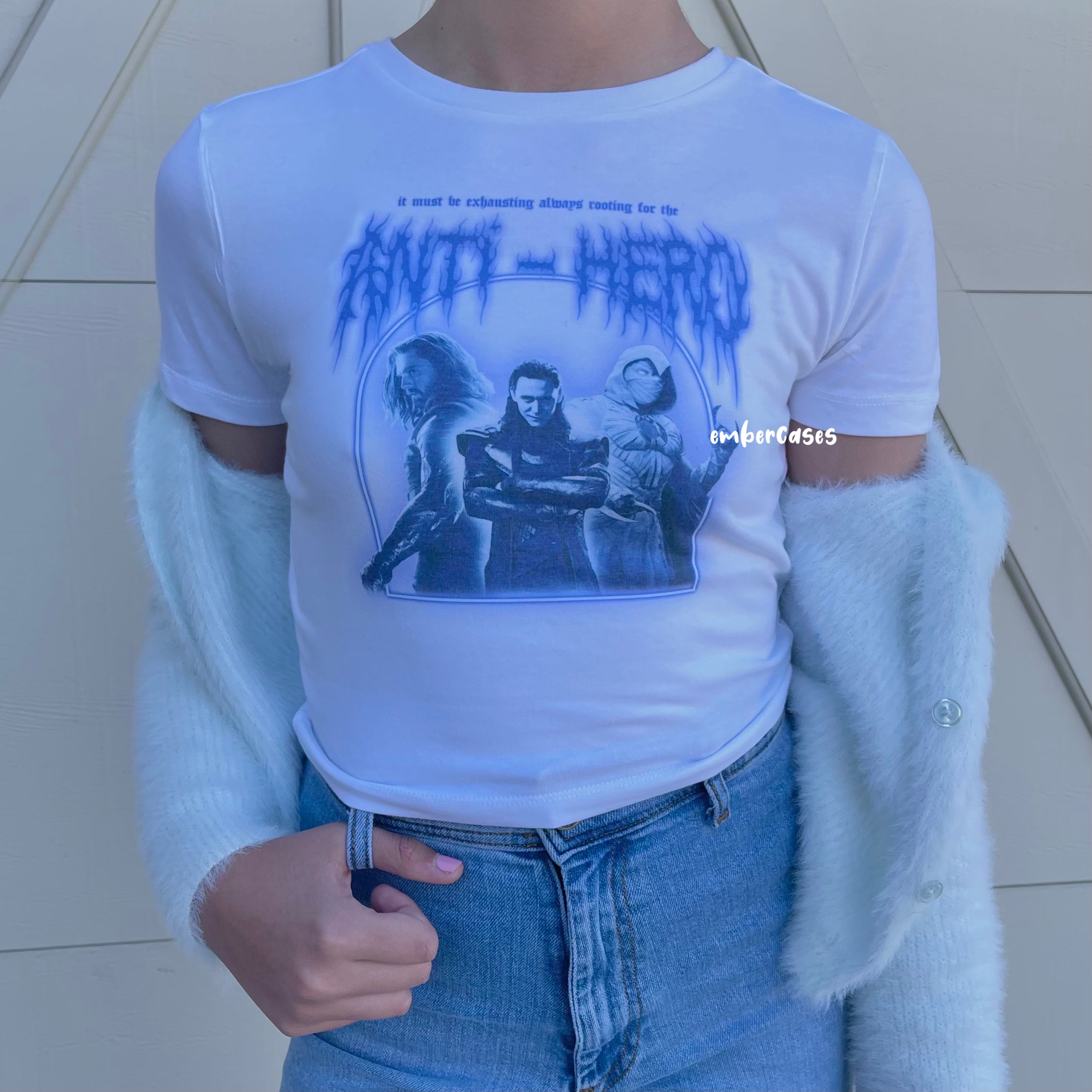 Anti Hero Baby Tee – Ember Cases