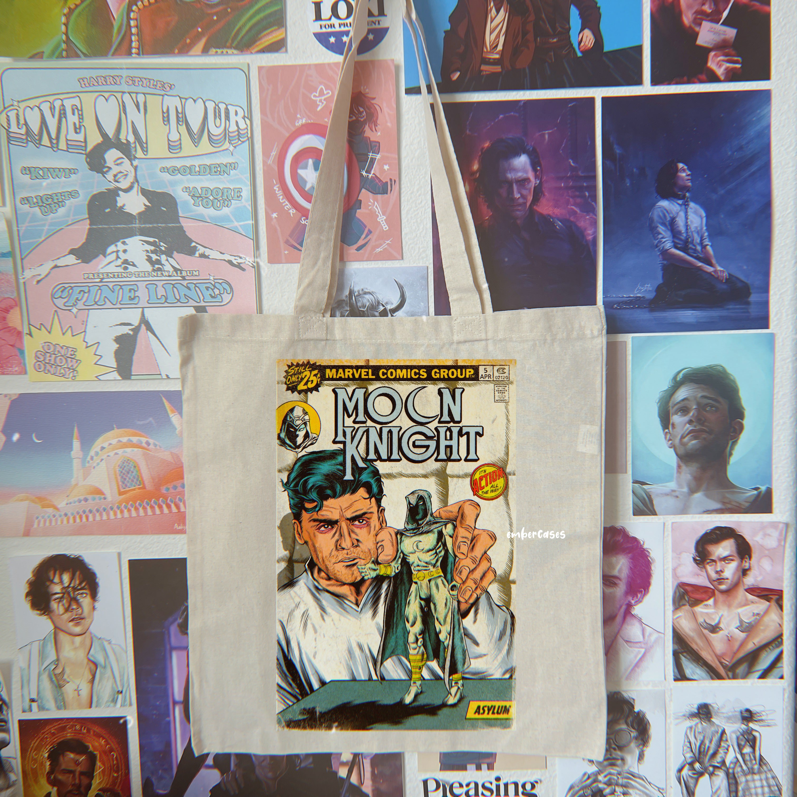 Moon Comic Tote – Ember Cases