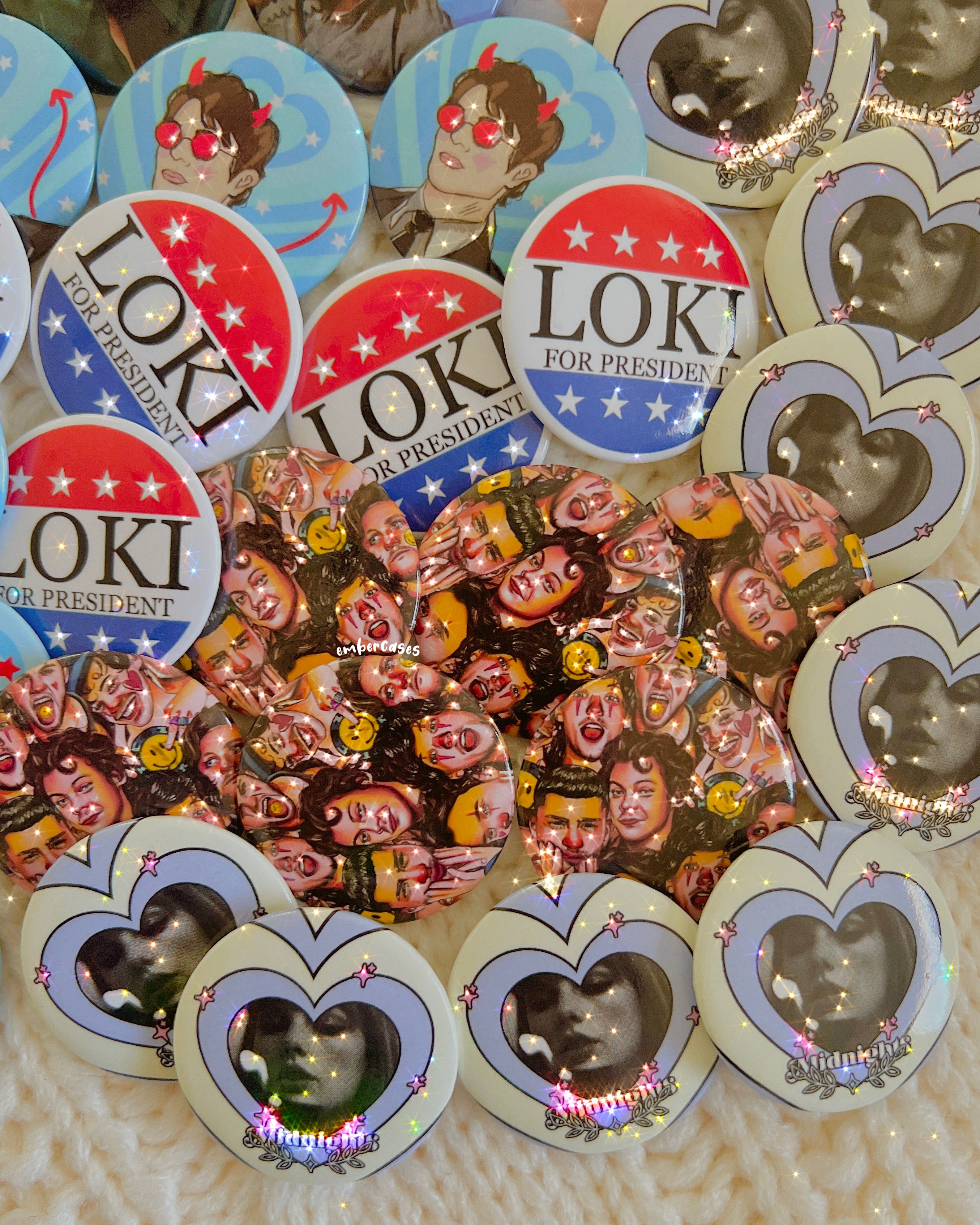 Celeb Button Pins – Ember Cases