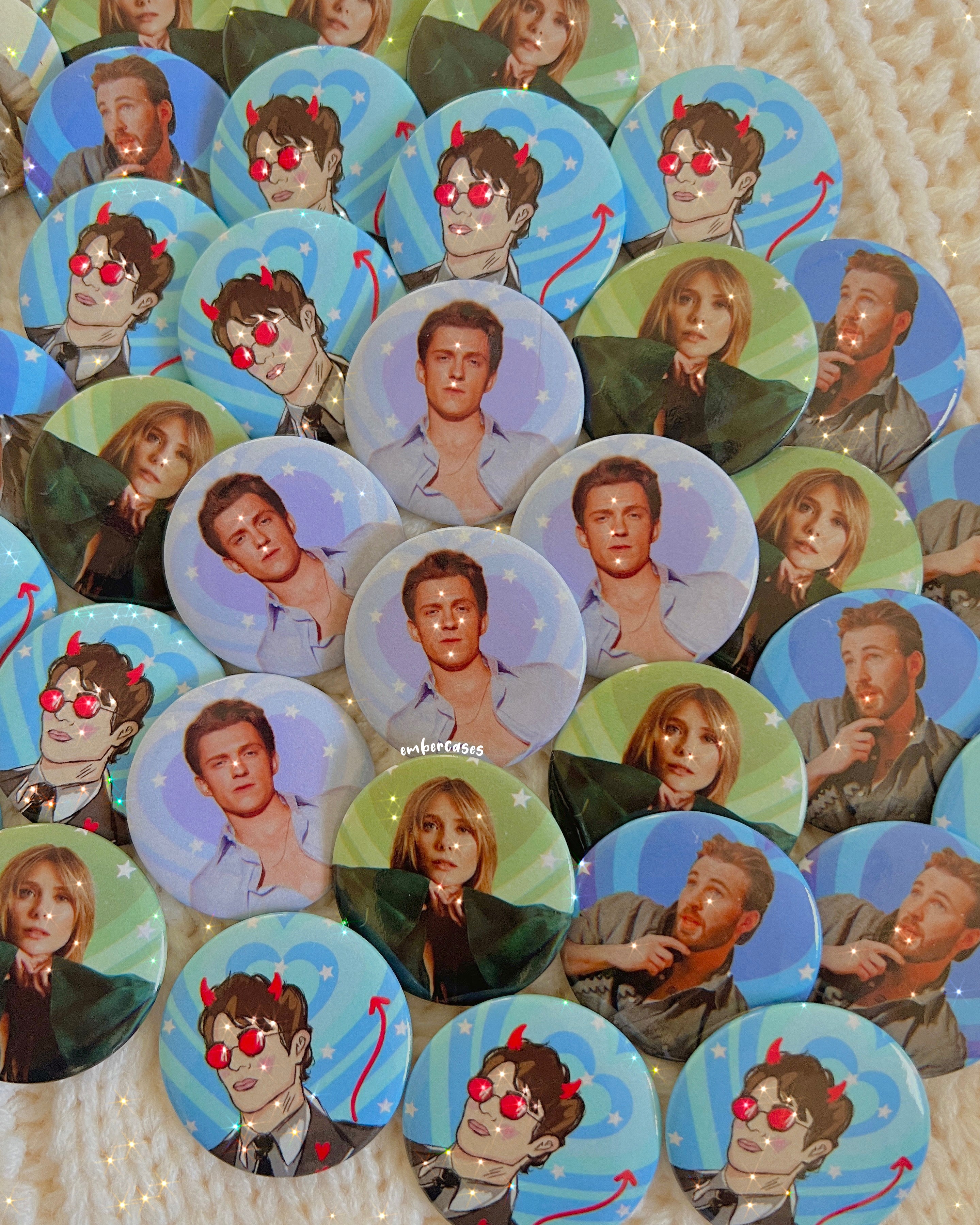 Celeb Button Pins – Ember Cases