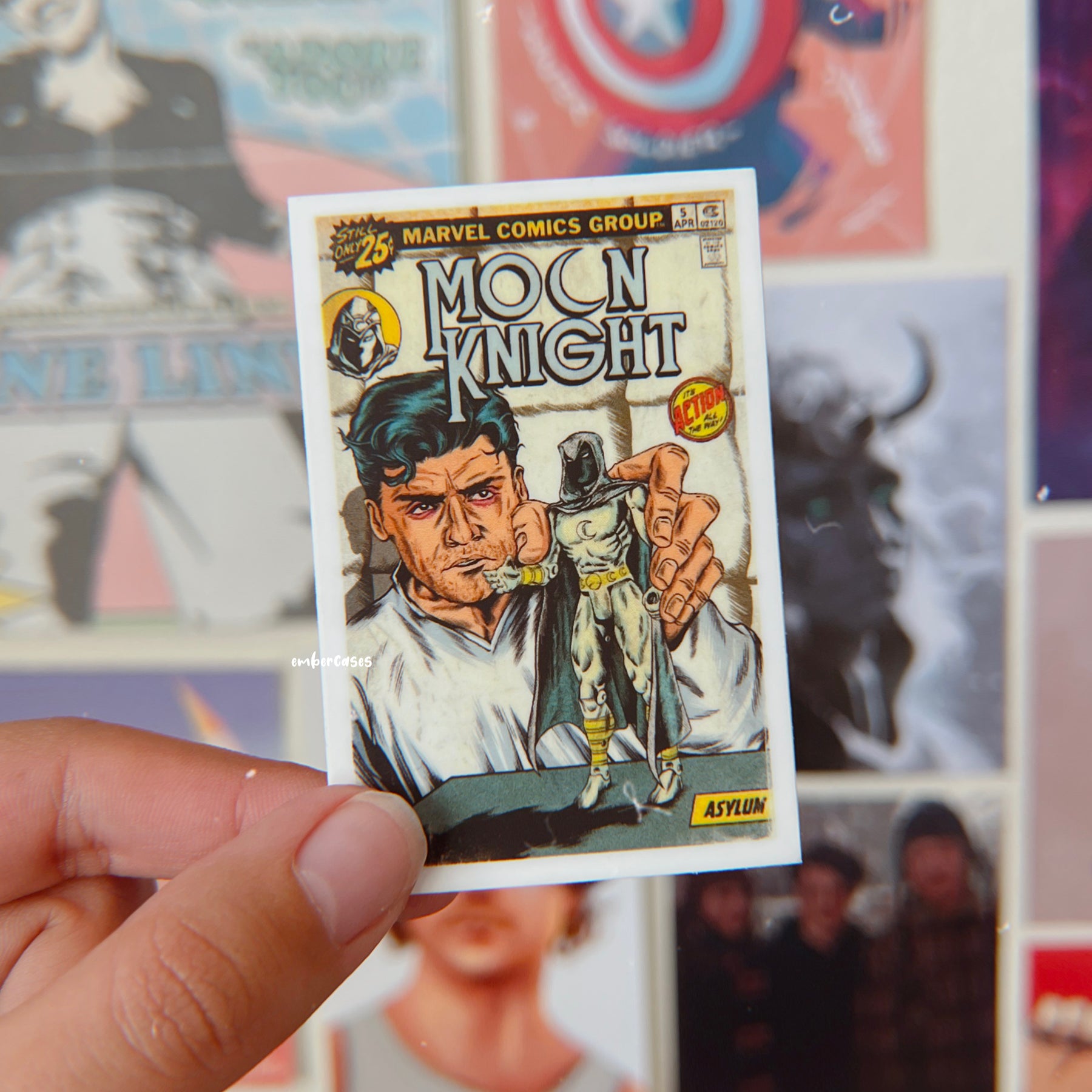 Moon Comic Sticker – Ember Cases