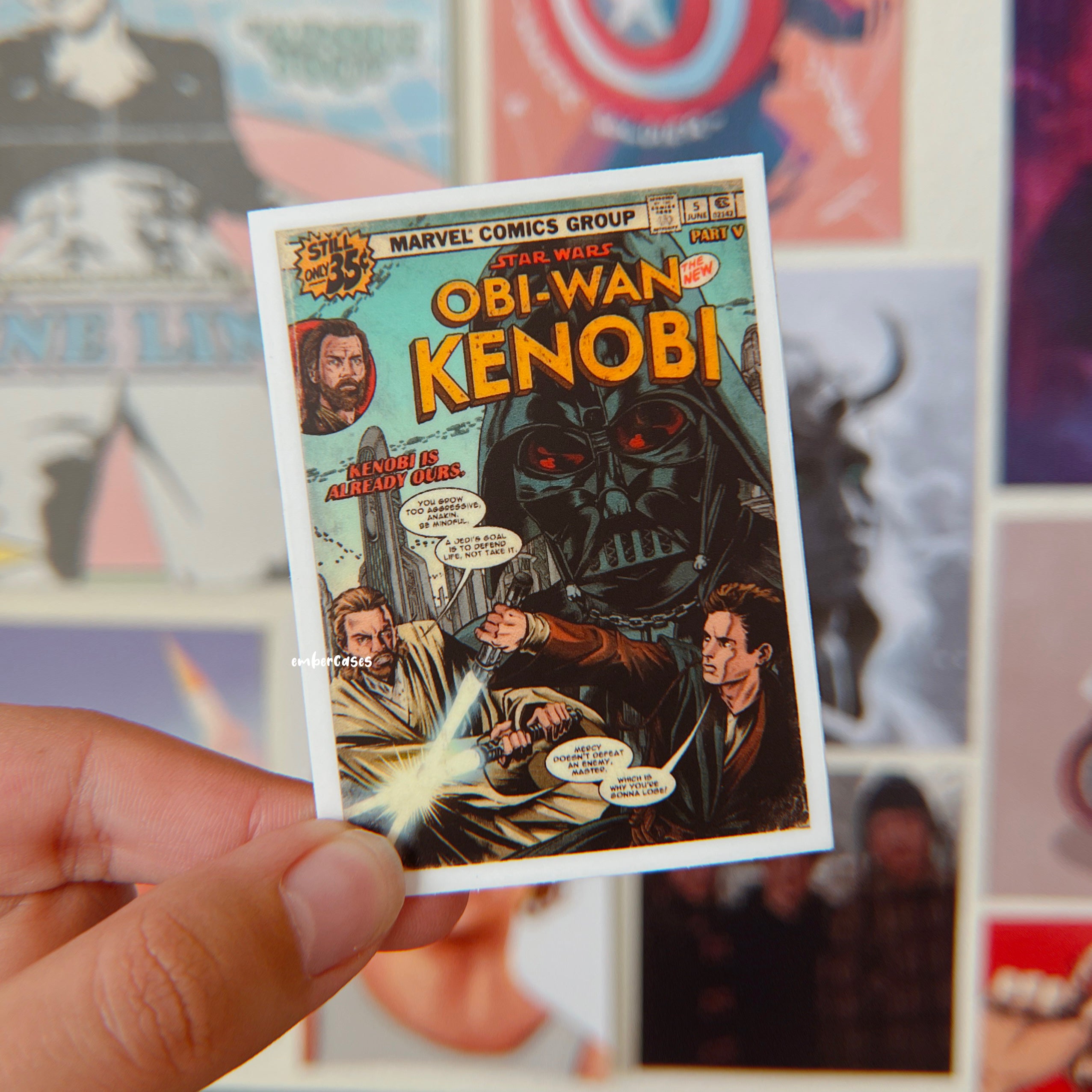 Kenobi Comic Sticker – Ember Cases